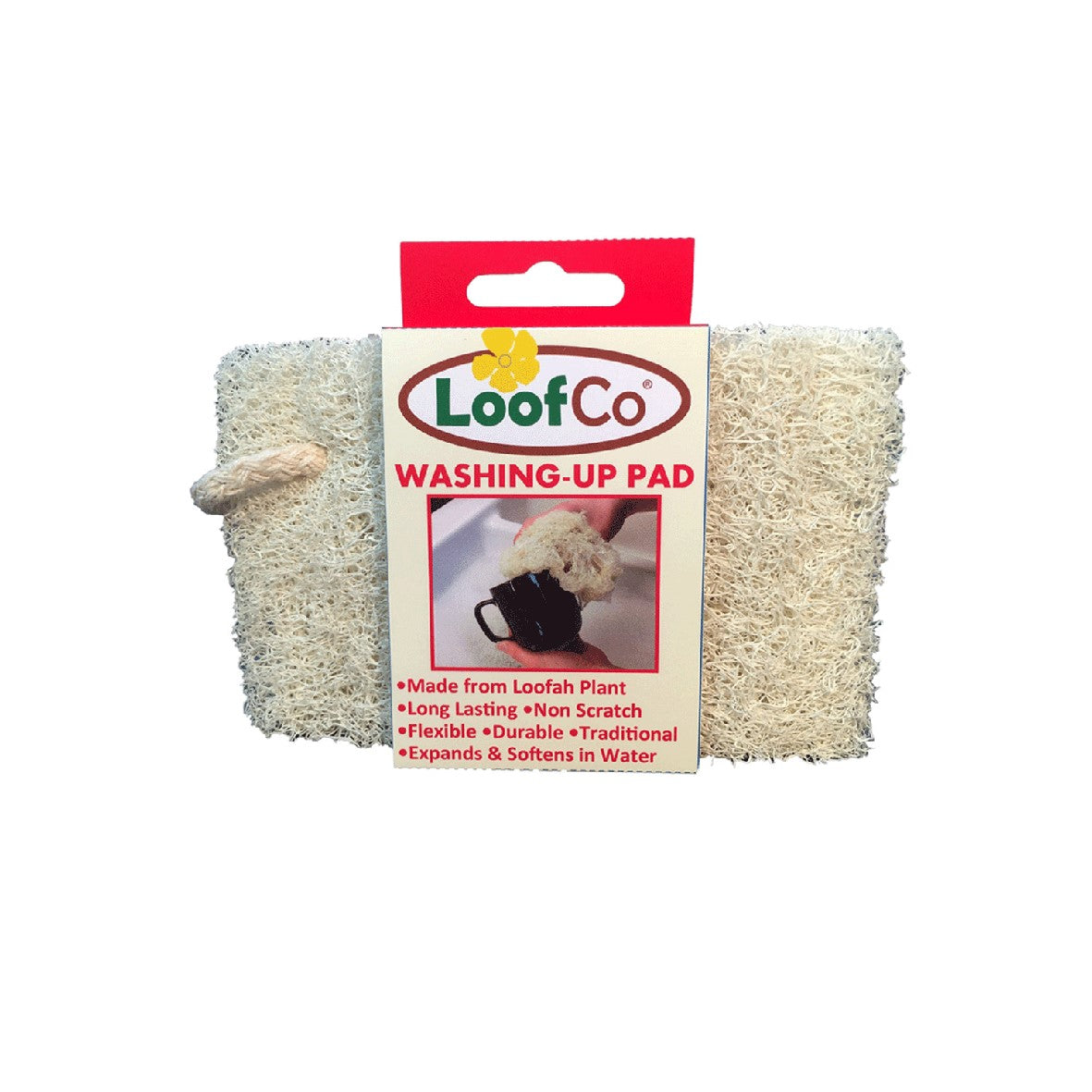 LoofCo Natural Loofah Dishwashing Sponge | Plastic-free | So Zero